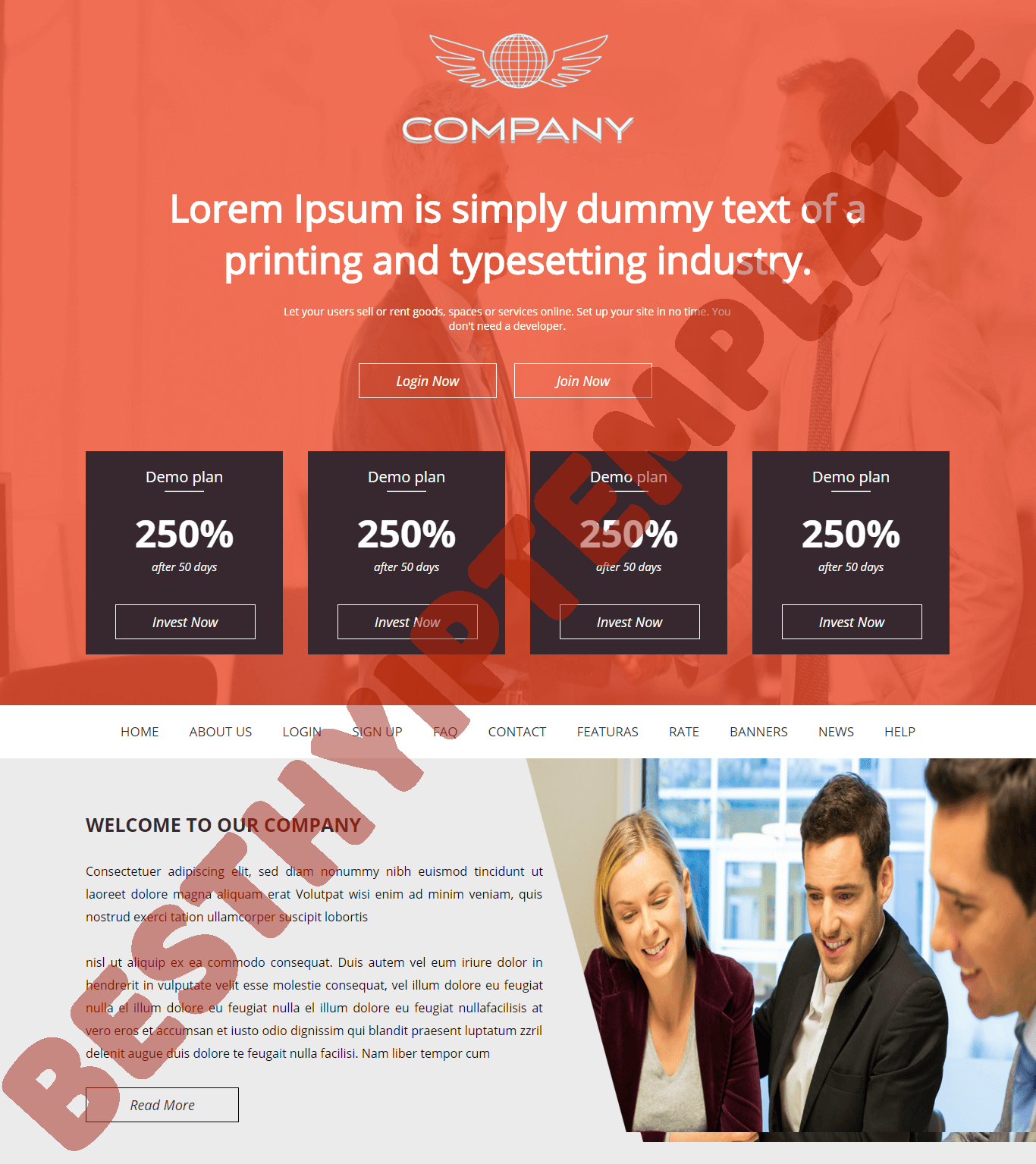 Most Effective Goldcoders HYIP Template
